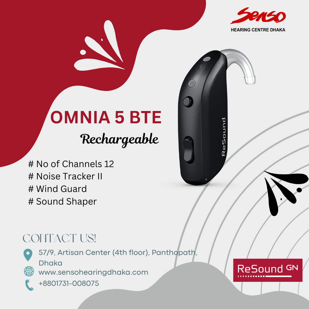 Resound OMNIA 5 BTE Rechargeable hearing aid | Senso Hearing Centre