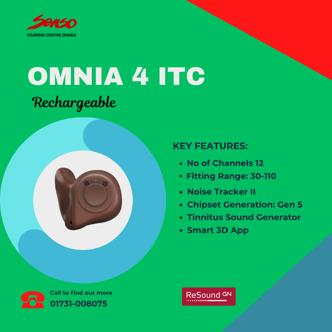Resound OMNIA 4 ITC Rechargeable | Senso Hearing Centre