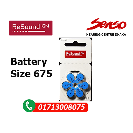 Resound hearing aid battery 675 size price in Bangladesh | Senso ...